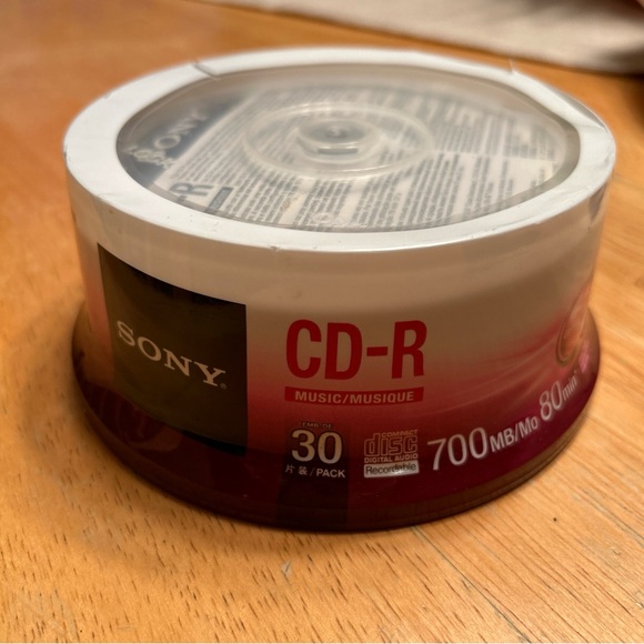 Sony | Media | Sony 3crm80sp Cdr 700mb Recordable Media Spindle 30 Pack ...